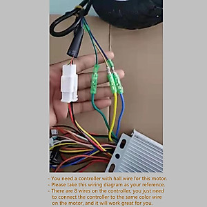 13'' Electric Bicycle Brushless Hub Motor Front Rear Wheel Cycle Bike E-Bike Hub Motor Conversion Kit 36V 350W Brushless Gearless Hub Motor Electronic Brake Disc Brake 22mile/h 1000RPM (36V 350W)