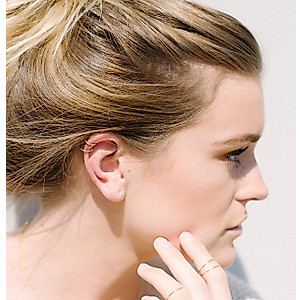 HONEYCAT Silver Ear Cuffs (set of 3) | Minimalist Delicate Jewelry (S)