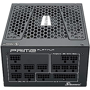 Seasonic Prime Ultra Platinum 1300W (80+Platinum, ATX 12V) Power Supply for Computer/Gaming PC's, 6X PCIe, Cable Management