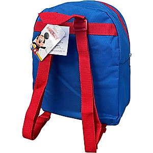 Ruz Mickey Mouse Toddle Boy 12 Inch Mini Backpack (Blue-Red)