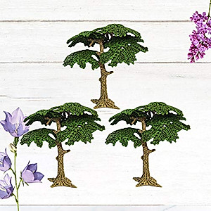 Toyvian 3pcs Tree Model Fake Miniature Trees Train Railways Architecture Landscape Scenery Simulated Mini Pine Tree Cypress Model for DIY Scenery Craft Project Size S