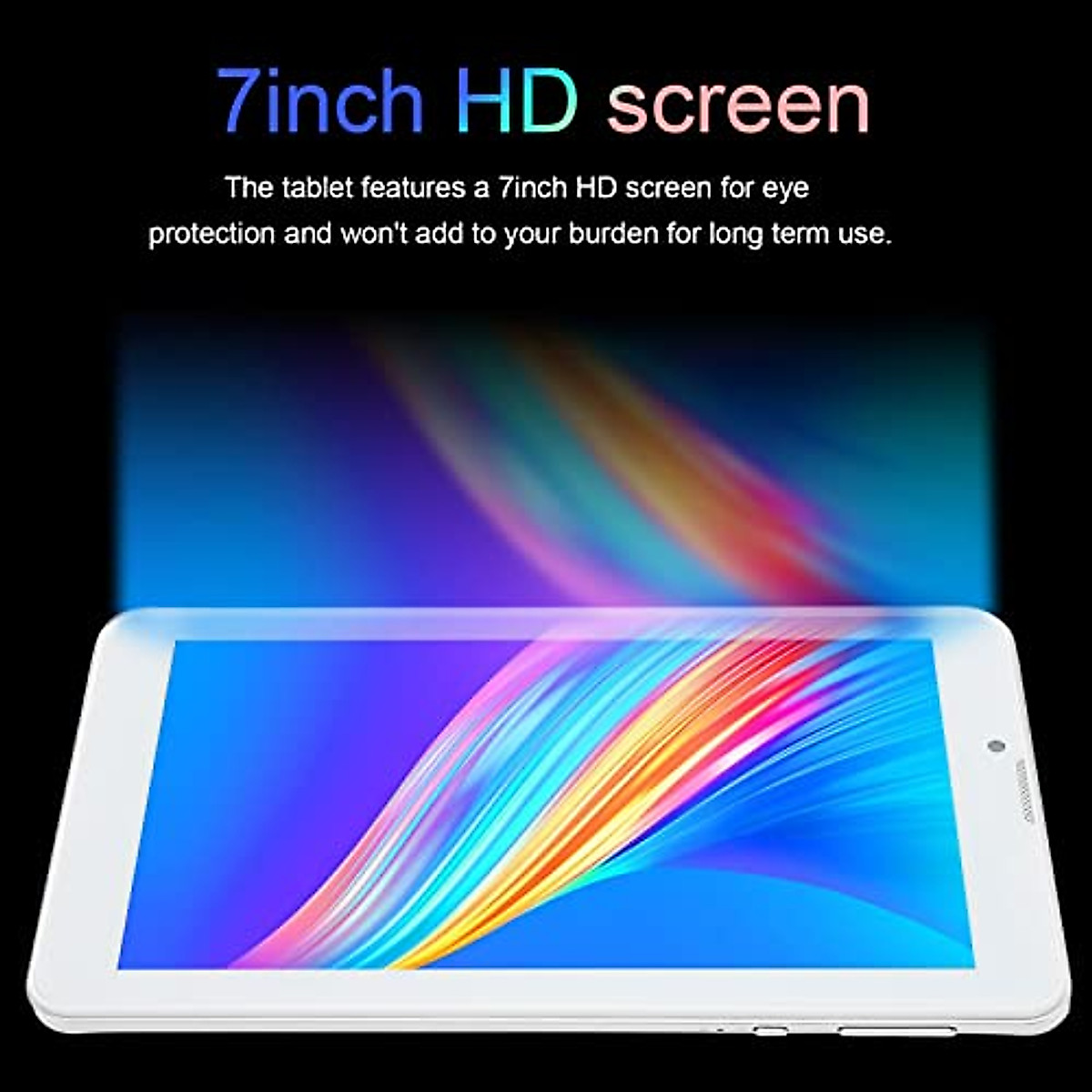 Tablet, 7inch Gaming Tablet, Portable HD Tablet PC,2GB RAM 32GB ROM,5G WiFi Octa Core Tablet, 5000mAh Office Tablet for Work Study (Red)