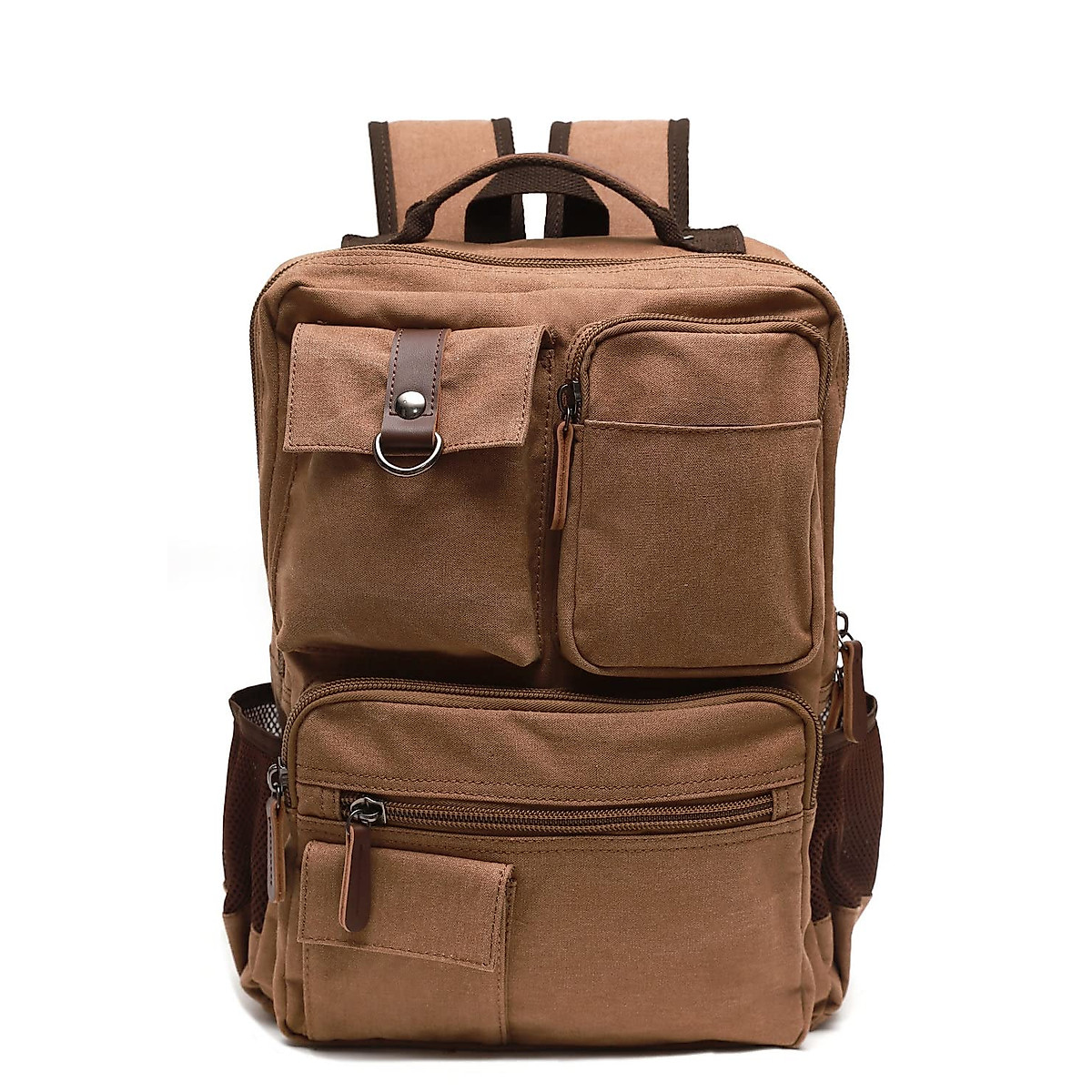 JIAO MIAO Canvas Vintage Message Travel Bag Rucksack Laptop Backpack,220807-04