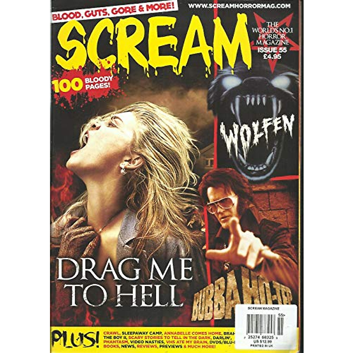 SCREAM MAGAZINE, DRAG ME TO HELL * 100 BLOODY PAGES ! JULY, 2019 ISSUE # 55