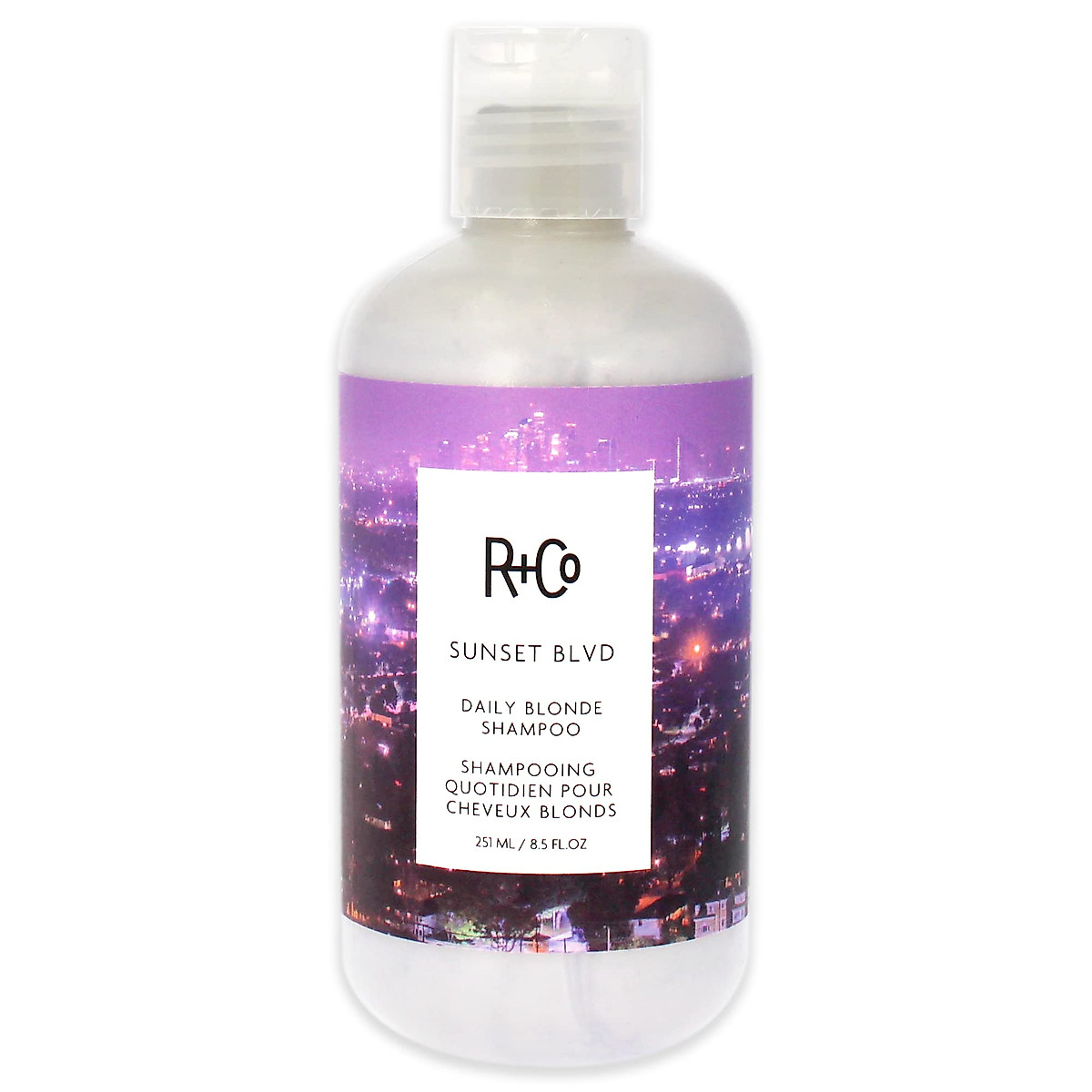 R+Co Sunset Blvd Daily Blonde Shampoo | Daily Brightening + Combats Brassiness + Hydrating | Vegan + Cruelty-Free | 8.5 Oz