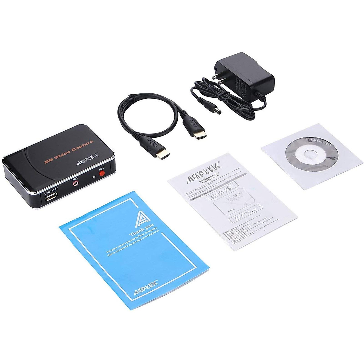 1080P HDMI Video Capture Card HD Game Recorder Compatible with Xbox One/360/ PS4/ Wii U/Nintendo Switch and Support Mic in for Commentary - No PC Required