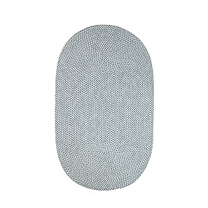 Colonial Mills Milton Houndstooth Tweed Braided Rug, 4x6, Gray