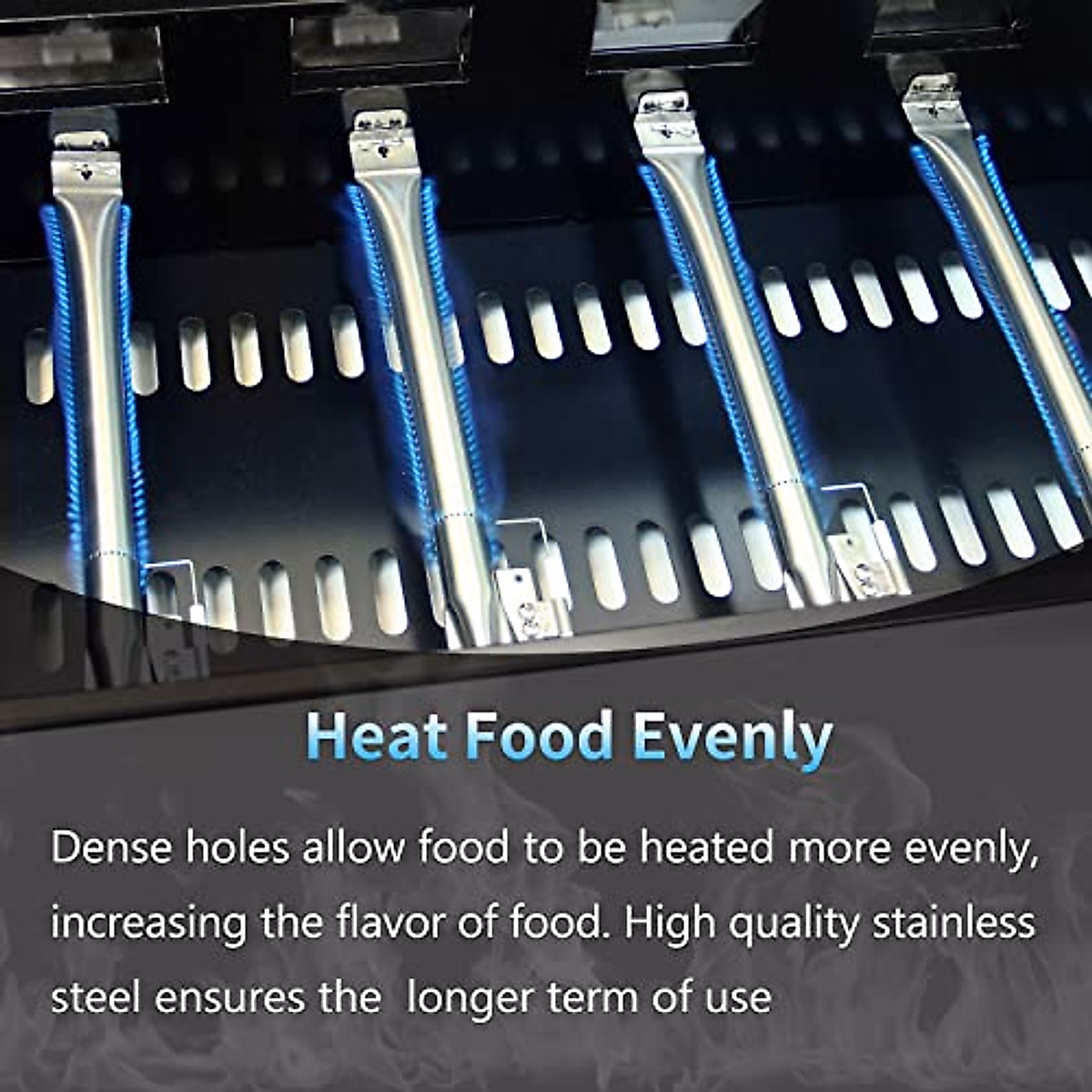 Barbqtime 2 Burner Grill Replacement Parts for Nexgrill Grill 720-0864,720-0864m, 720-0864r,10 PCS Grill Flame Tamers & Igniters & Burners Replacement for Nexgrill