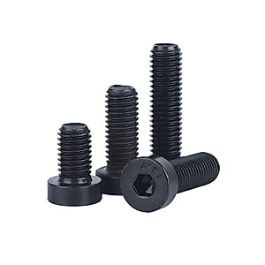 10pcs 12.9 Grade High Strength Thin Head Hexagon Socket Cap Screws Carbon Steel Socket Cap Screws Hexagon Socket Screws (Size : M5*12)