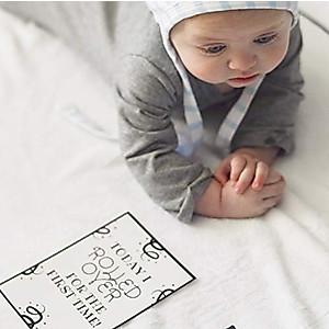 Henry Hunter Baby Milestone Blanket for Baby Monthly Milestone with Frame & Memory Cards | Photography Milestone Blanket for Baby Boy and Girl | Premium Cotton Fleece | 30" x 40" (Gender Neutral)