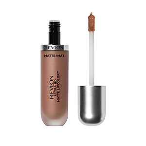 Revlon Ultra HD Matte Lipcolor, Velvety Lightweight Matte Liquid Lipstick in Nude / Brown, Seduction (630), 0.2 oz