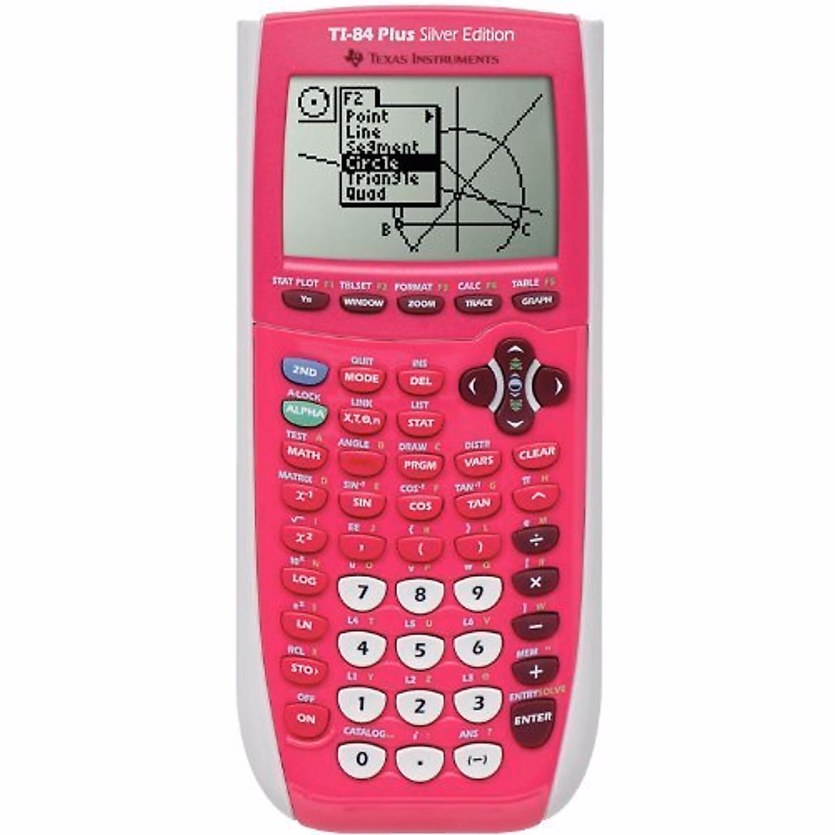 Texas Instrument 84 Plus Silver Edition graphing Calculator (Full Pink in color) (Packaging may vary) (Renewed)