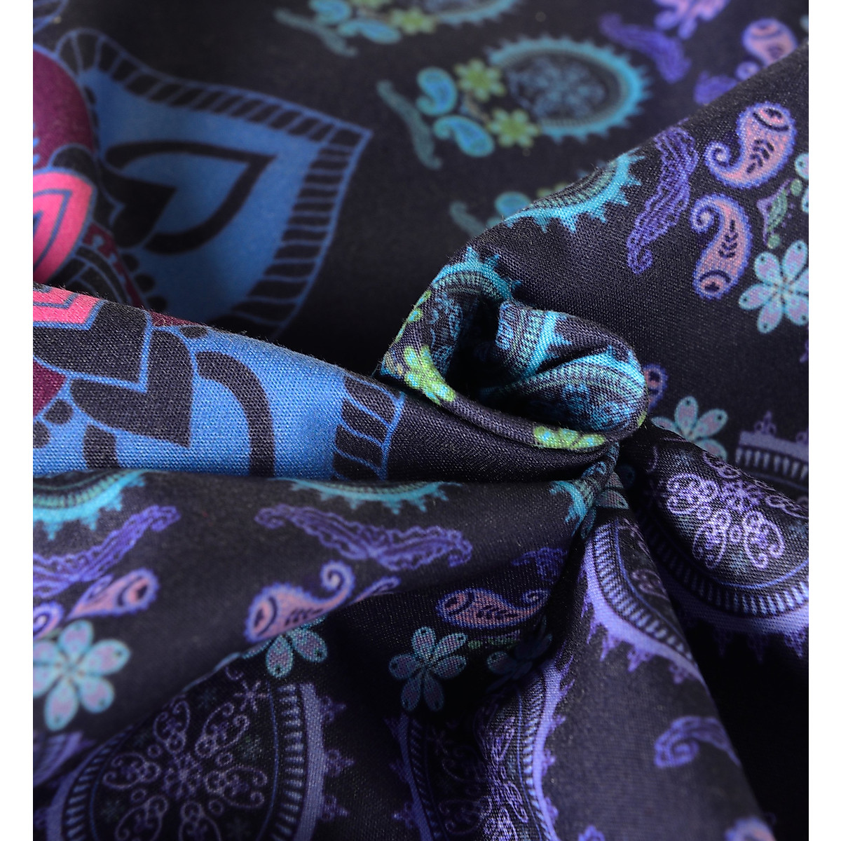 MEILA Duvet Cover Set Luxury Soft Microfiber Bedding Sets Bohemian Mandala Pattern Bedclothes, Queen(90inx 90in), 4 Pieces (1 Duvet Cover+ 2 Pillowcase+ 1 Throw Pillow Case)