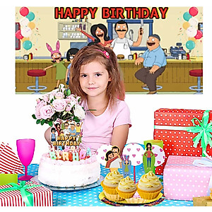 Bob Burgers Party Supplies Decorations Birthday Cake Topper Balloons Banner Backdrop Decor