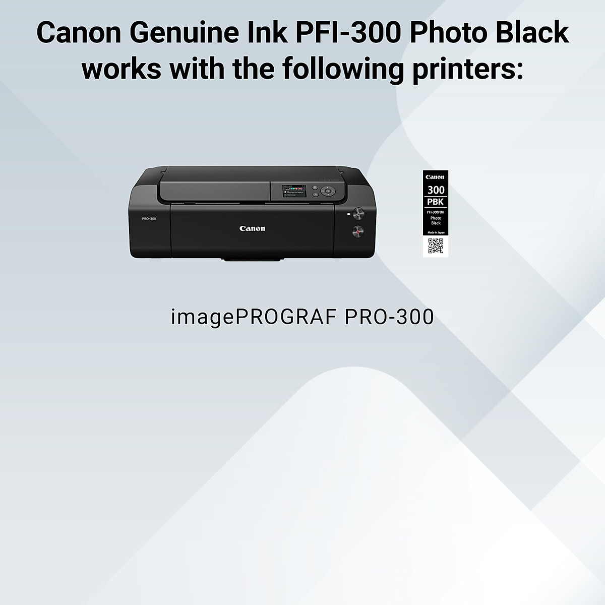 Canon PFI-300 Lucia PRO Ink, Photo Black, Compatible to imagePROGRAF PRO-300 Printer, Standard (4193C002)