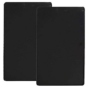 Reston Lloyd Rectangular Stove Burner Covers, Set of 2, Black