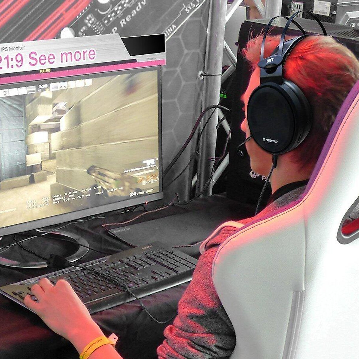 NUBWO Gaming headsets PS4 N7 Stereo Xbox one Headset Wired PC Gaming Headphones with Noise Canceling Mic , Over Ear Gaming Headphones for PC/MAC/PS4/Xbox one (Renewed)