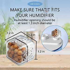 Humidifier Water Cleaning Demineralization Cartridge Filter Compatible with LEVOIT, GENIANI, EVERLASTING, Also Works with All Humidifiers Caliber Larger Than at Least 1.3 in Diameter (20 Pack)