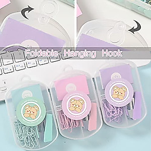 Simonhomes Mini Stapler, Small Stapler with 100 PCS Staples, Blue Stapler Stationery Set with 20 PCS Clips for Office School Home, 10 Sheets Capacity