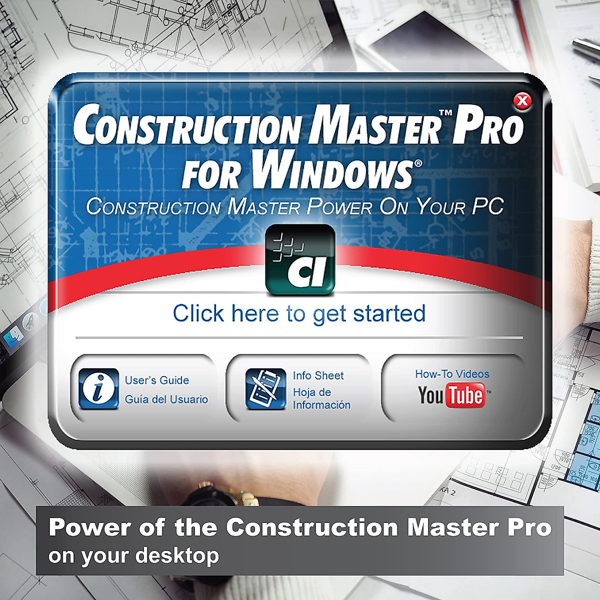 Calculated Industries 4111 Construction Master Pro Software (CD) for Windows | Calculates Construction Math on Your PC | Estimates and Layouts as Handy Pop-up Program