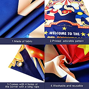 KatchOn, Carnival Photo Booth Backdrop - Large, 72x36 Inch | Carnival Photo Banner for Carnival Theme Party Decorations | Carnival Backdrop, Carnival Decorations for Event | Mardi Gras Decorations
