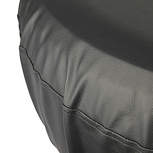 Moonet PVC Leather Spare Tire Wheel Cover for Car Truck SUV Camper Trailer Universal Fit RV JP FJ, R15 Black (for Overall Wheel Diameter 27-29 inch)