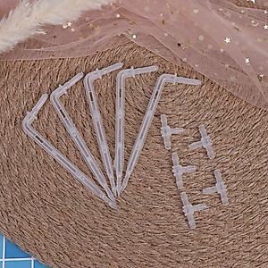 CoscosX 10 Sets White Drip Emitters with 3-Way Connector Curved Arrow Dripper Potted Plants Bend Sprinklers Garden Automatic Irrigation System for 4/7mm Hose Patio Watering Cooling Irrigation Kit