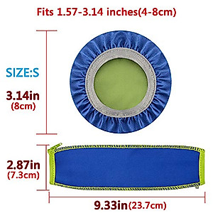Geekria Stretchable and Washable Earphone Covers and Headband Cover Fits B S0lO Pro, Solo3, Solo2.0 Wireless Headphone/Ear Cushion Covers/Earpad Protectors + Headband Protector (Pop Indigo)
