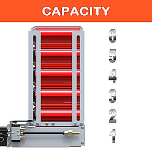 Pneumatic Can Crusher, Aluminum Can Crushers for Recycling, Multi-Load 6 Cans Design, Simple and Fast Operation, Countertop Installation
