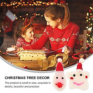 Gadpiparty Christmas Felt Ornament Kit Felt Santa Wreath Decor House Gifts Old Man Gift 6 Pcs Christmas Giveaways Felt Adornment for Party Felt Decoration Elder