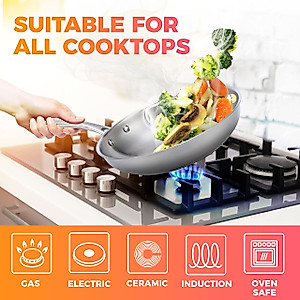 Mueller Pots and Pans Set 11-Piece, Ultra-Clad Pro Stainless Steel Cookware Set, Ergonomic and EverCool Stainless Steel Handle, Includes Saucepans, Skillets, Stockpot, Saute Pan, Steamer