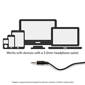 Panasonic Headphones, Lightweight Over the Ear Wired Headphones with Clear Sound and XBS for Extra Bass, Long Cord, 3.5mm Jack for Phones and Laptops – RP-HT161-K (Black)