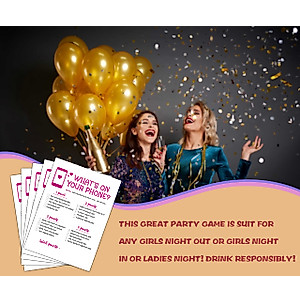 Girls Night Party Game - Ladies Night Party Games - What's On Your Phone Game Pack - Fun Girls Night In/Girls Night On - Bridal Shower or Bachelorette Party Game - Games for Adults - 30 Game Cards
