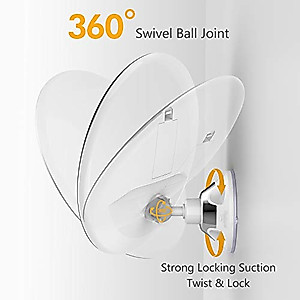 Beautural 10X Magnifying Makeup Mirror with LED Lights, Lighted Magnifying Vanity Makeup Mirror for Home Tabletop Bathroom Shower Travel, 360 Degree Rotation, Powerful Suction Cup