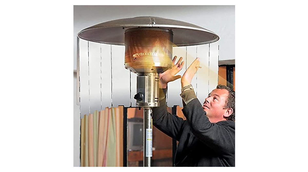 Patio Heater Reflector Shield - Heat Focusing Reflector for Round ...