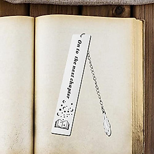 Inspirational Bookmark for Women Book Lover, Bookish Book Marker with Tassels, Reader Bookworms Reading Present Book Club Gifts