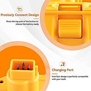 VINIDA 4000mAh Replacement for Dewalt 18V Battery DC9096 DC9099 DC9098 DW9099 DW9098 388683-12 651034-01 DE9039 DE9095 DE9096 DE9098 DW9096 DW9095 Batteries 2 Packs