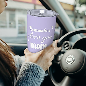 S SERUYOO Birthday Gifts for Mom Tumbler with Straw, Mothers Day Gifts for Mom from Daughter Son, 20oz Stainless Steel Insulated Tumbler Drinking Coffee Tea Cups Travel Mug Presents for Mom