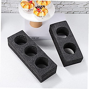 Healeved 4 Pcs Cup Holder Black Serving Tray Black Trays Drink Holder for Couch Milk Tea Holders Beverage Carrier Beverage Packaging Carrier Coffee Cup Carrier Tray Drink Cup Carrier Tray