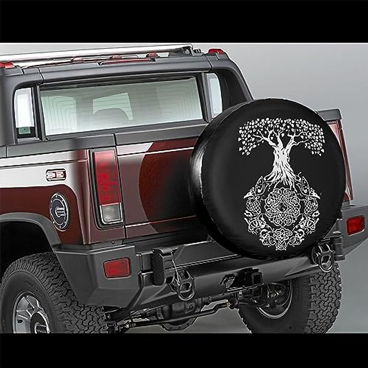 Celtic Tree of Life Tire Cover Spare Tire Type Cover Wheel Protectors Weatherproof Universal for Truck, Trailer Rv, SUV 17 Inch