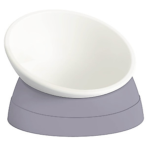 Hi, Ravitat Cat Bowls Elevated Cat Food Bowl Adjustable Cat Dish Anti-Slip and Anti-Noise Raised Cat Bowl Protecting Pet’s Spine Thickened Plastic Bowl Suitable for Indoor Cats, 17 Oz