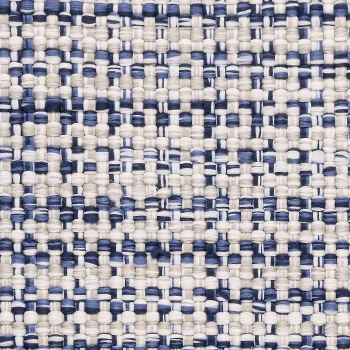 Dash and Albert Journey Blue Handwoven Indoor/Outdoor Rug, 8 X 10 Feet, Blue/Grey Geometric Pattern