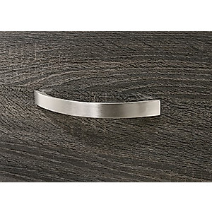 Roundhill Furniture Stout Panel Queen Size Bedroom Set with Bed, Dresser, Mirror, 2 Night Stands, Chest, Grey