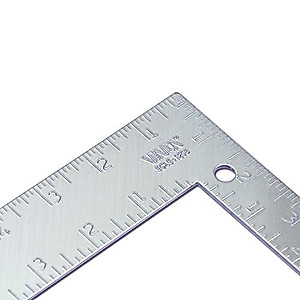 VINCA SCLS-1208 Carpenter L Framing Steel Square 8 inch x 12 inch Measuring Layout Tool