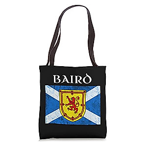 Baird Scottish Clan Name Scotland Flag Tote Bag