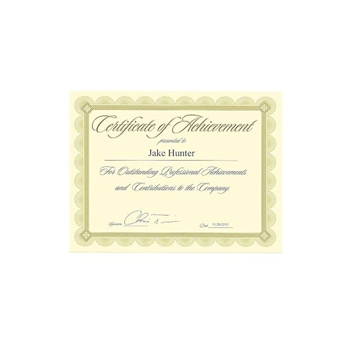 Southworth CTP2V Premium Certificates Ivory Spiro Gold Foil Border 66 lb 8.5 x 11 15/Pack