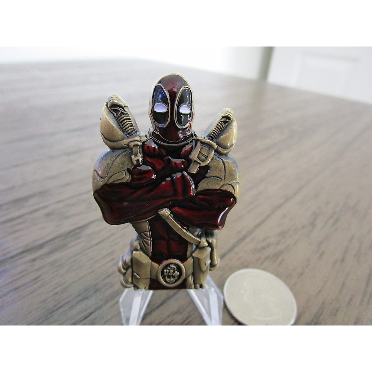 Oneworldtreasures Superhero Deadpool Dead Pool Marvel USN Chief CPO Challenge Coin