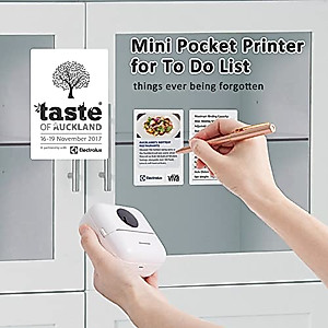 TIANSE Mini Sticker Printer, Bluetooth Label Maker Thermal Inkless Label Printer for Journal, Notes, Memo, Photo, Label Compatible with iOS&Android
