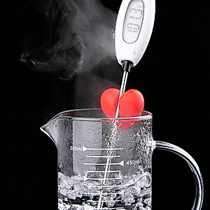 Silicone Non-Scratch Pot Clip,Candy Thermometer Pot Clip for Candy Making,Hand-Free Holder to Measure Temperature of Candy, Oil, Milk, Chocolate,Candle,Deep Fryer(Red)