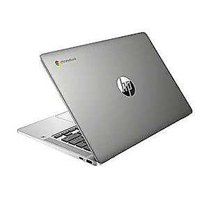HP 2022 Chromebook Bundle 14" FHD Laptop Computer, Intel Celeron N4000, 4GB RAM, 64GB eMMC, Intel HD 600 Graphics, B&O Audio, HD Webcam, Sleeve and Mouse, Chrome OS, Grey, 32GB SnowBell USB Card